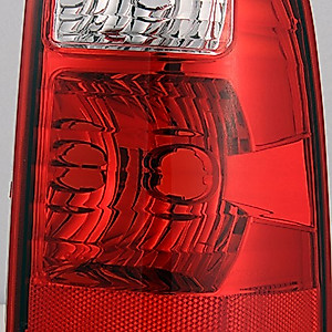 AKKON - For Ford F250/F350/F450 Superduty OE Replacement Red Clear Tail Lights Driver/Passenger Rear Lamps Pair