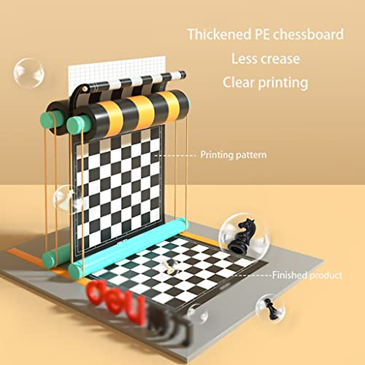 VONGAZ Chess Board Game Chess Set Chess Set, Portable Foldable Chess Board for, Students, Beginners, Adults, Chess Pieces Chess Game Set Chess Board Set