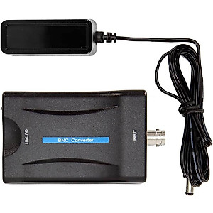 BNC to HDMI Converter Adapter Female CVBS BNC HDMI Connector Coaxial Composite Analog Video Audio Input 1080P Output HDCP Hook Security Camera DVRs Surveillance CVR AC1420 CCTV for Monitor HD TV