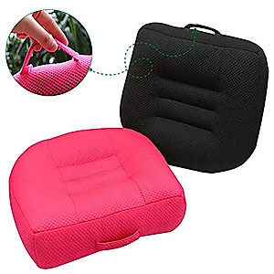 YQJ YOMQLJXB Portable car Booster Cushion - Office mat, Driver Booster seat car seat Cushion,Angle Lift Seat Cushions?Effectively Increase The Field of View by 12cm, Ideal for Office, Home (Black)