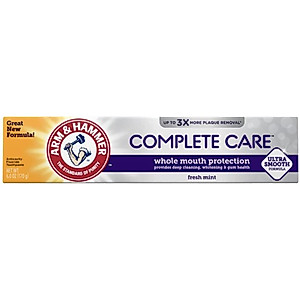 ARM & HAMMER Complete Care Fluoride Anticavity Toothpaste, Fresh Mint 6 oz (Pack of 2)