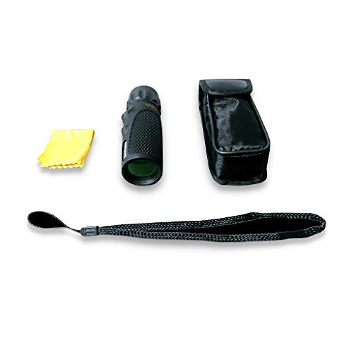 Roxant Viper Monocular Telescope - 10x25 High Definition Weatherproof Pocket Telescope with Hand Grip & BAK4 Prism - with Compact Monocular, Case, Wrist Strap, etc. Monoculars for Adults High Powered