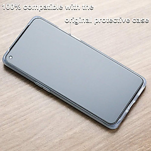 Ibywind Screen Protector For OnePlus 9 5G,with 2Pcs Tempered Glass,1Pc Camera Lens Protector,1Pc Backing Carbon Fiber Film [Fingerprint Reader,Easy to install]