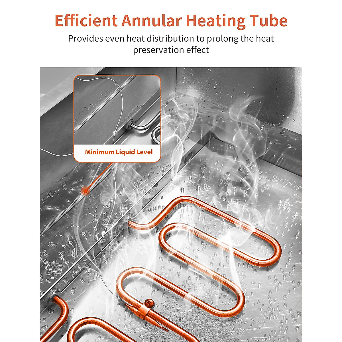 6-Pan Commercial Bain Marie Buffet Food Warmer Large Capacity 42 Quart,110V 1500W Electric Steam Table 6inch Deep Stainless Steel Countertop Food Warmer for Parties, Catering and Restaurants