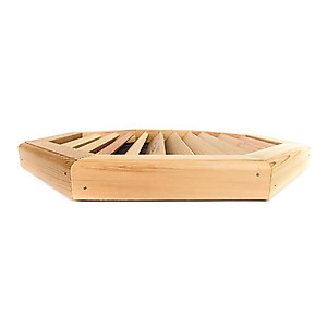 Miller Shingle Octagon Clear Cedar Vent, Flush Mount - 18 inch x 18 inch