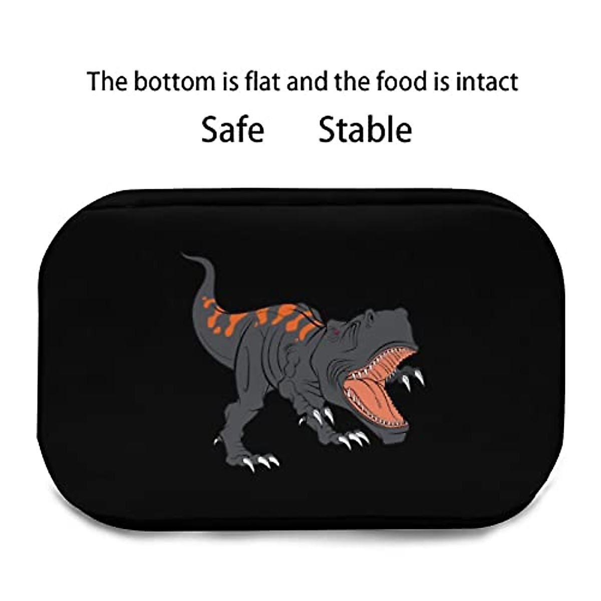 Dinosaur Printed Lunch Box Tote Bag with Handles and Shoulder Strap for Men Women Work Picnic