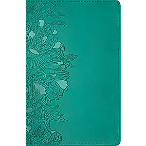NLT Super Giant Print Bible, Filament Enabled (LeatherLike, Peony Rich Teal, Indexed, Red Letter)