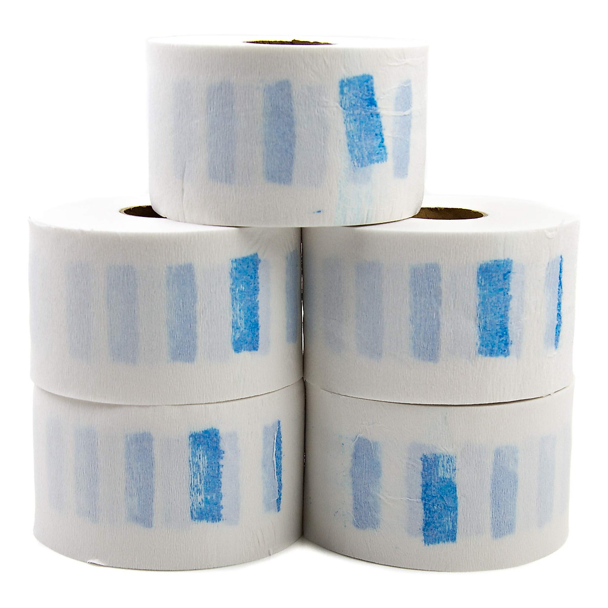 Barber Neck Strips for Hair Cutting - 475 Strips (5 Rolls) - Barber Accessories - Barber Neck Strip - Neck Strips Barber Supplies - Neck Paper for Barber (White)