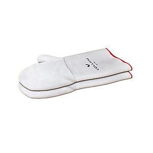 Vollum High-Heat Suede Oven Mitts, 1 Pair (14 Inch, Resistant to 932F)