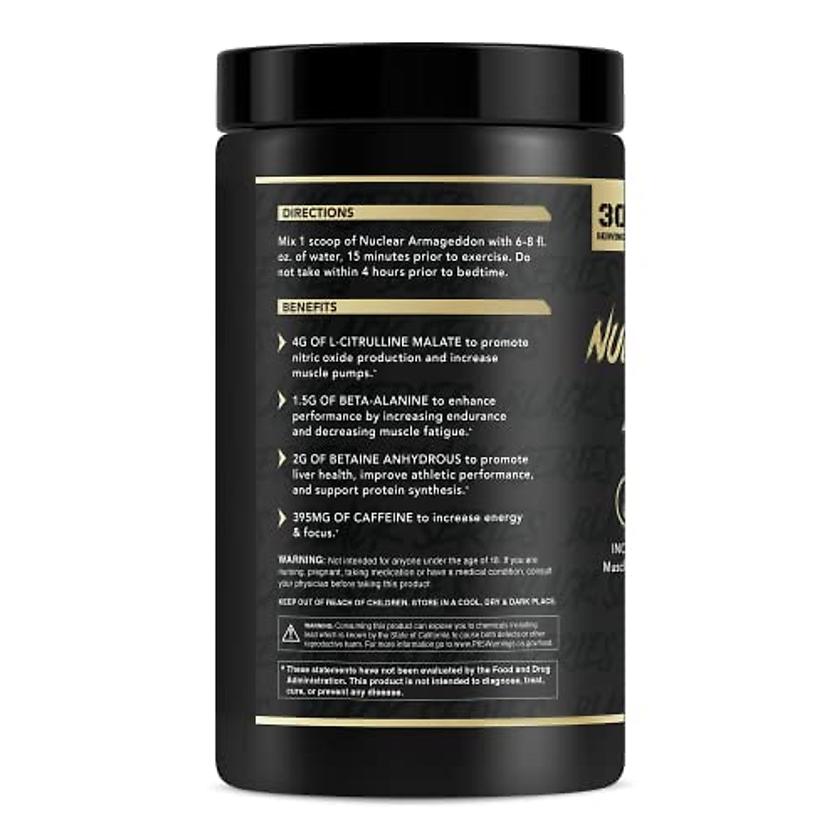 Anabolic Warfare Nuclear Armageddon Pre Workout Powder Pre-Workout for Men & Women with L-Citrulline, Beta Alanine Powder and Caffeine (Ballistic Berry Lemonade - 30 Servings)
