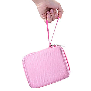 khanka Hard Travel Case Replacement for Phomemo M04S Portable Thermal Printer, Bluetooth Label Printer, Case Only (Pink)