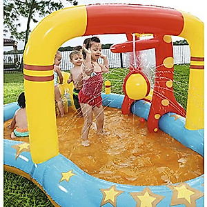 Baby Swimming Pool Thickening,Play Centre Paddling Pool with Slide,Inflatable Swimming Pool,Inflatables Slide for Kids,Backyard Garden Outdoor Water Park,435213117cm