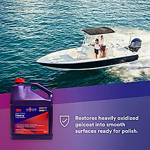 3M Perfect-It Gelcoat Heavy Cutting Compound, 36103, 1 Gallon, Fiberglass Oxidation Remover for Boats and RVs