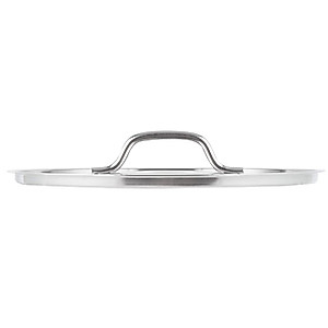 TrueCraftware- 32 qt. Stainless Steel Stock Pot Lid 15" Diameter x 1/2" Thickness- Heavy Duty Stock Pot Cover Stew Pot Simmering Pot Soup Pot Lid for Soup Pasta Vegetable Oven Safe & NSF Certified