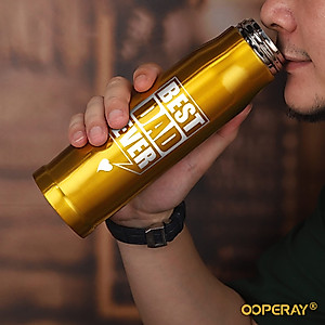 OOPERAY Gifts for Dad, Tumbler 17oz, Fathers Day Dad Gifts from Daughter Son, Birthday Christmas Stocking Stuffers Gifts for Dad, Dad Gifts from Kids