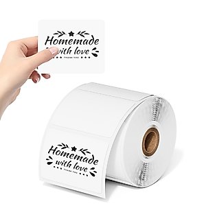 3"x2" Thermal Printer Labels Roll - 1240 PCS Label Stickers for Small Business Supplies - Commercial Grade Logo Stickers for Business Customized - Waterproof Shipping Labels for Thermal Label Printer