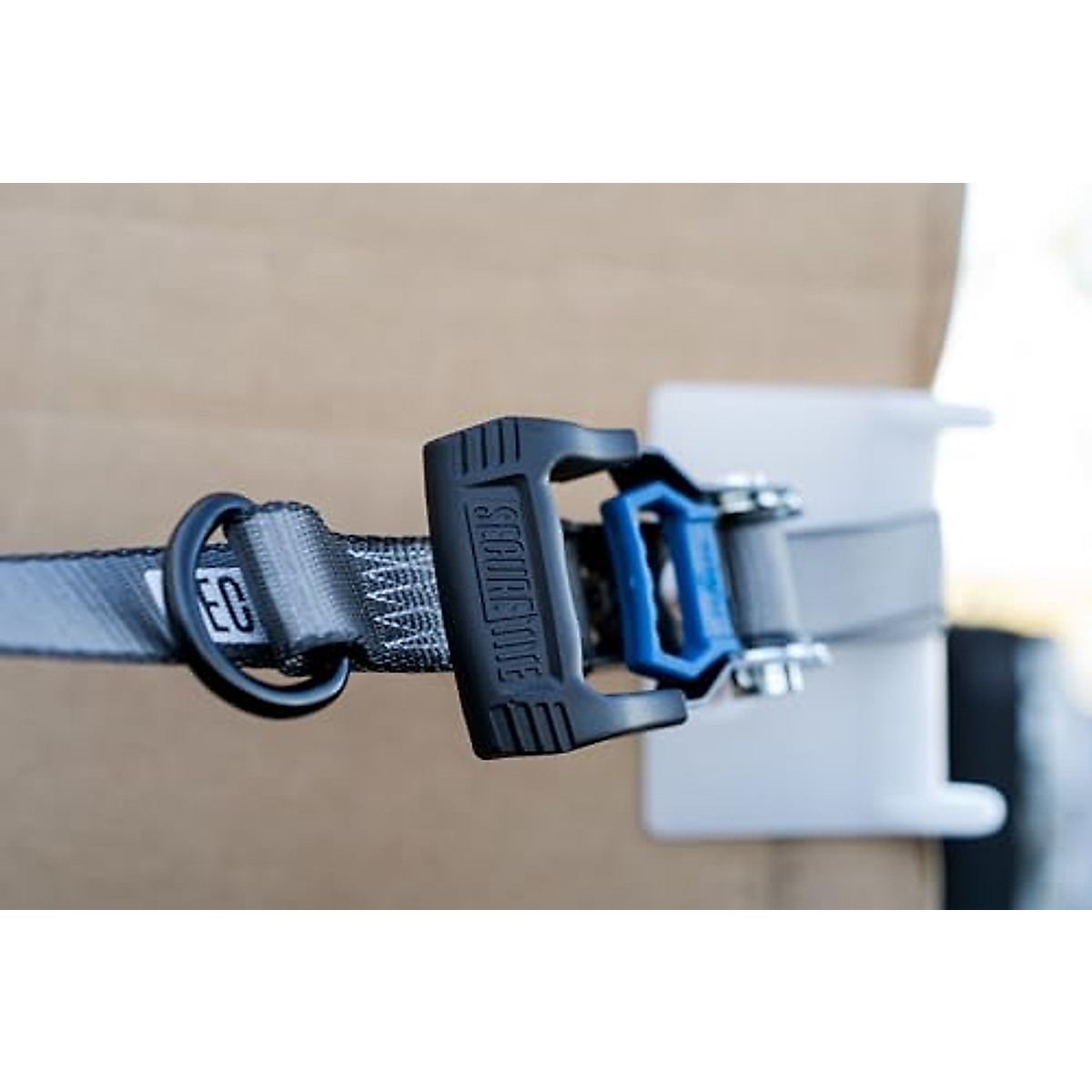 Secure Tite Ratchet Straps 4 Pack, Ratcheting Tie Down Straps with Hooks - 1-1/4” x 16’ Truck Tie Down Straps – Vinyl Double J-Hooks, 1000 lbs. Working Load Limit, 3000 lbs. Break Strength