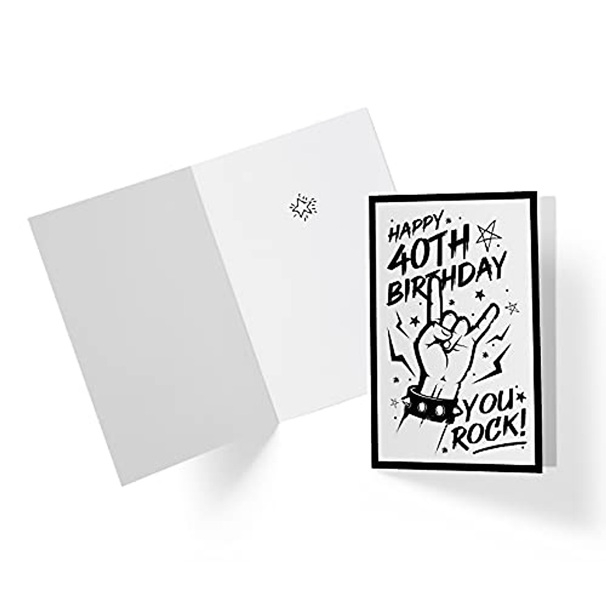 40th Birthday Card for Him Her - 40th Anniversary Card for Dad Mom - 40 Years Old Birthday Card for Brother Sister Friend - Happy 40th Birthday Card for Men Women | Karto – You Rock