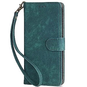 Case Compatible with Infinix X6826B X6826C,Leather Case with Card Slot.Wallet Design,RFID Protection.Standable Flip Case Green