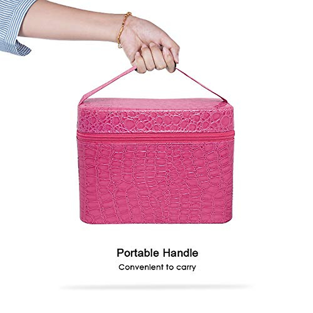 84 Slots Diamond Storage Box Diamond Embroidery Rhinestones Painting Accessory Jewelry Beads Organizer Carry Case Zipper Design