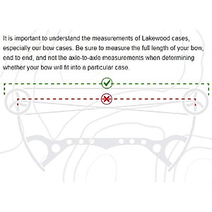 Lakewood Soft-Sided Hard Archery 41" Double Bow Case W Wheels Combo - Black