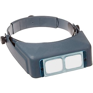 Donegan DA-10 OptiVisor Headband Magnifier, 3.5x Magnification, 4" Focal Length