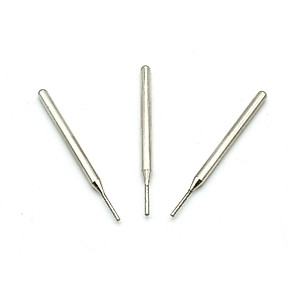 TEMO 30 pc 1 mm (1/32 Inch) Coarse Diamond Coated Burrs Glass Drill Bit Set Grit 80 with 1/8 Inch Shank for Dremel Rotary Tools