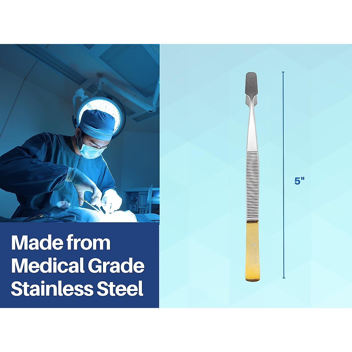 Tissue Membrane Holding Tweezer Flat Tips Stainless Steel Forceps with Offset Filter Forceps by Artman Instruments