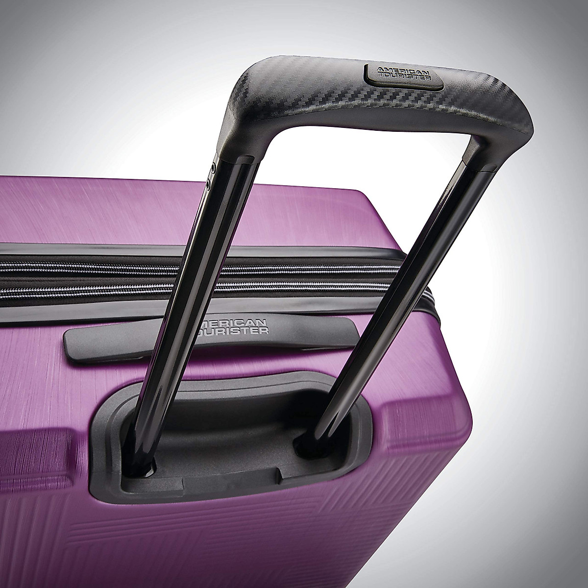 American Tourister Stratum XLT Expandable Hardside Luggage with Spinner Wheels, Power Plum, Carry-On 21-Inch