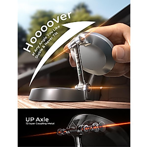 LISEN for Magsafe Car Mount Charger, 15W Fast Charging Ultra Magnetic Car Phone Charger [Mini & Metal], 2024 Magnetic Wireless Car Charger Dashboard for iPhone 16 Pro Max 15 14 13 12, Silver