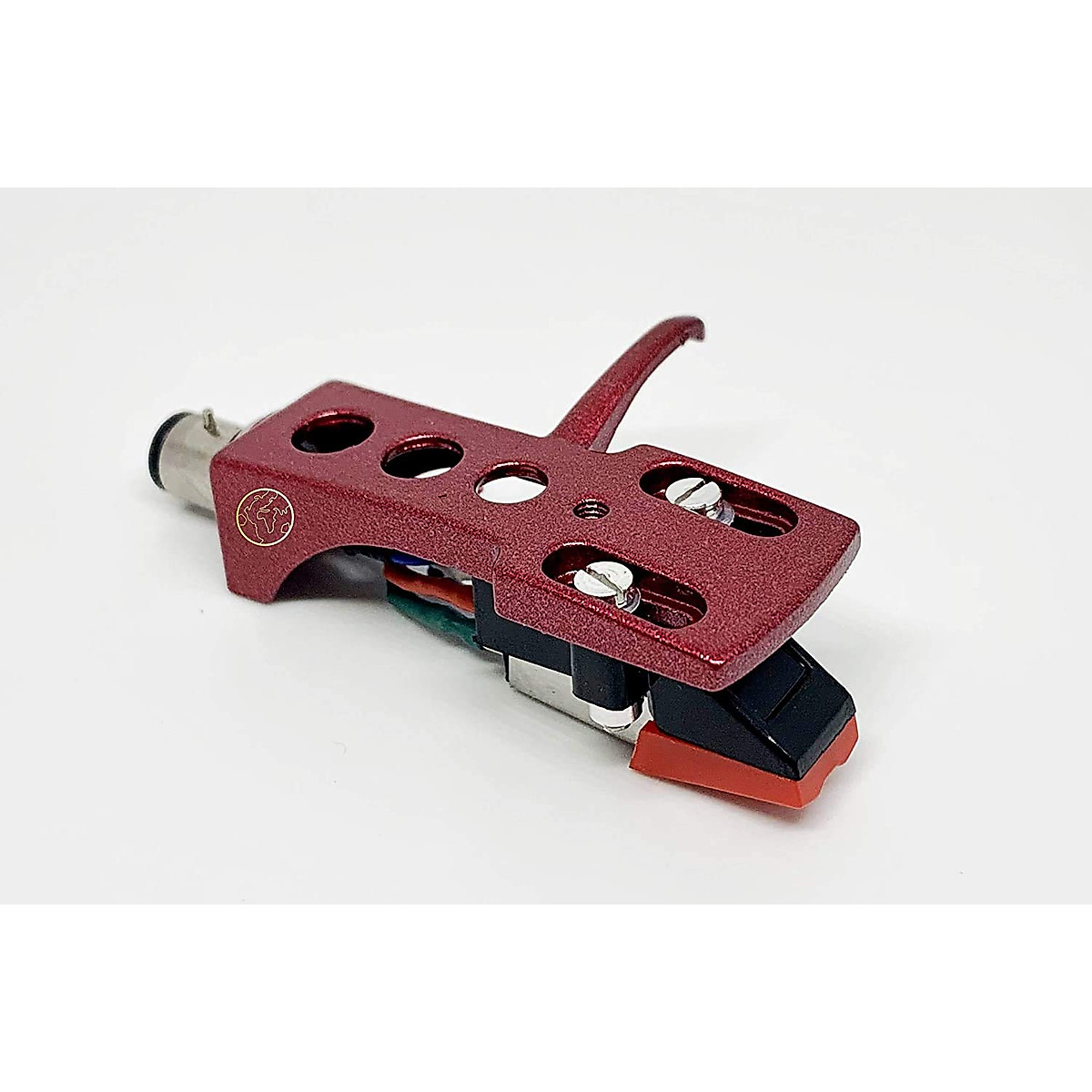 Red Headshell, mount, cartridge and stylus, elliptical needle for Kenwood KD-2070, KD-5077, KD-550, KD-3100, KD-2055, L07D, KD-3077, KD-600, KD-500, PU-400