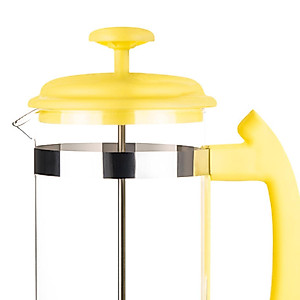 Fenteer Coffee Maker Resistant Borosilicate Glass office and home, Yellow