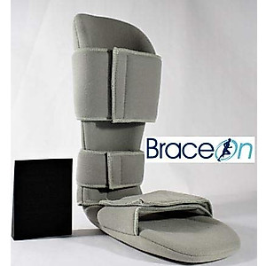 BraceOn 90 Degree Night Splint - Plantar Fasciitis and Achilles Tendon Pain Relief Boot and Foot Support for Men and Women, Small