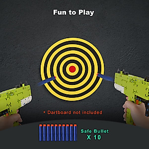 Yanscian Uzi SMG Submachine Nerf Gun Model Building Toy kit Set 398 Pcs DIY STEM Toy That Shoots Building Block Brick Military Gun for Kids & Adults