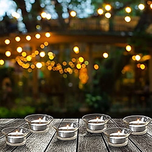 Stonebriar - DTL-SA-20-4 4 Hour Citronella Tea Light Candles, Tin Cup, 20 Count