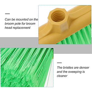 iplusmile Broom Head Replacement Broom Cleaning Head for Outdoor Indoor Courtyard Garage Kitchen Office Floor Broom Refill Head