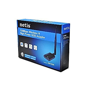 Wireless USB High Power Adapter, 150Mbps Network WiFi Dongle for PC/Desktop/Laptop, 802.11 b/g/n technology, Power Amplifier Support to Boost Wireless Signal, Support Windows 10/8/8.1/7/Vista/XP, Mac OS and Linux, MTK RT3070 Unique Chipset Features (WF250