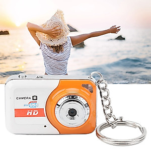 Digital Camera Kids Camera with 32GB Card, Anti Shake FHD 960P Compact Point and Shoot Camera Portable Small Camera for Teens Students Boys Girls Seniors (Orange)