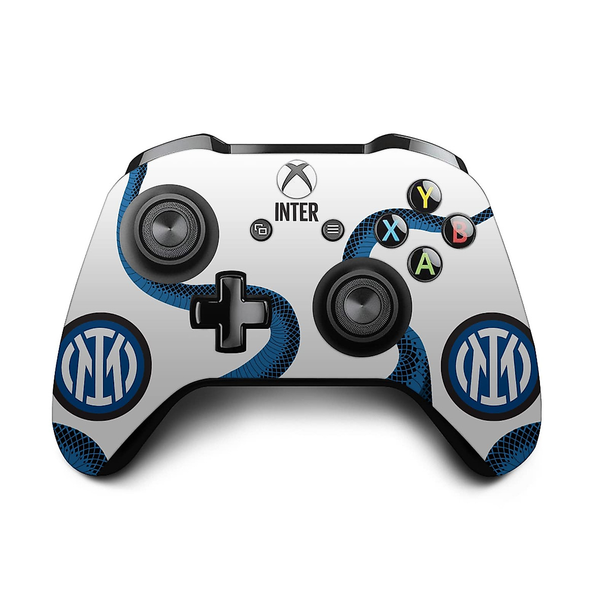 Head Case Designs Officially Licensed Inter Milan Away 2021/22 Crest Kit Vinyl Sticker Gaming Skin Decal Cover Compatible With Xbox One S Console and Controller Bundle