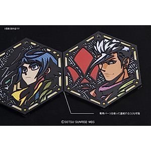 BANDAI Hobby Character Stand Plate: Mikazuki Augus Gundam IBO Building Kit