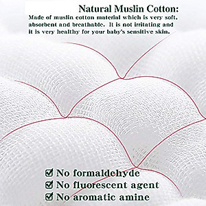 3 Pack Muslin Swaddle Blankets Girl Boy- Muslin Swaddle Blankets Boy - 100% Cotton - Large Size 47x47in - Soft Baby Muslin Blankets- Aqua/Grey Waves, Stars, Clouds, Rain