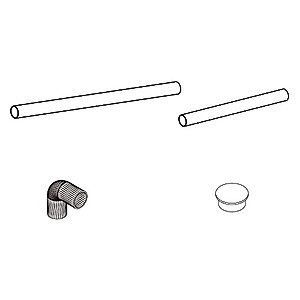 FIDUCIAL HOME Middle Short Poles and Corner Connectors for Shoe Rack Parts