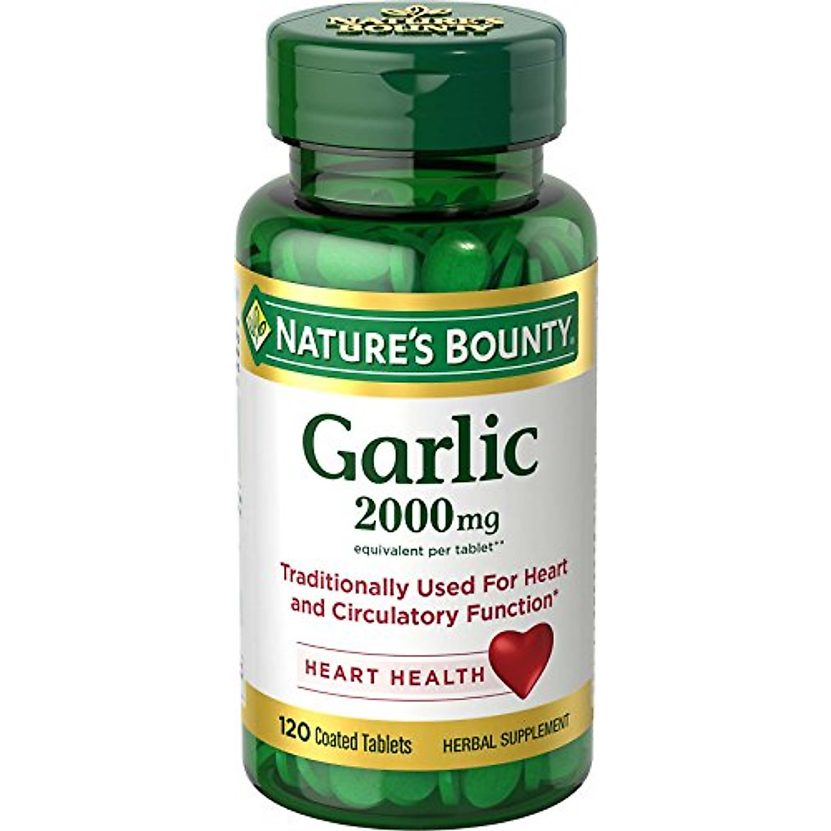 Nature's Bounty Odor Free Garlic 2000 mg, 120 Count