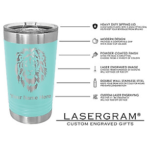 LaserGram 16oz Vacuum Insulated Pint Tumbler, ST Surgical Technologist, Personalized Engraving Included (Teal)