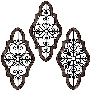 Blulu 3 Pieces Thicken Rustic Wall Decor Farmhouse Wall Art Decor Wood Hanging Decoration for Living Room Bedroom Home Indoor Outdoor Office(Stylish Style)