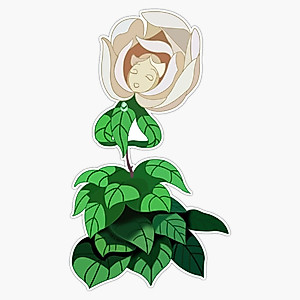 Magnet Alice in Wonderland 1951 White Rose Golden Afternoon Vinyl Decal Magnetic Sticker 5"