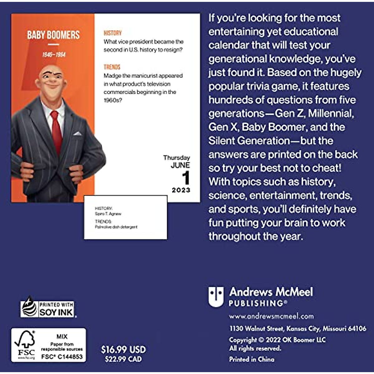 OK, Boomer 2023 Day-to-Day Calendar: 2023 Trivia Calendar