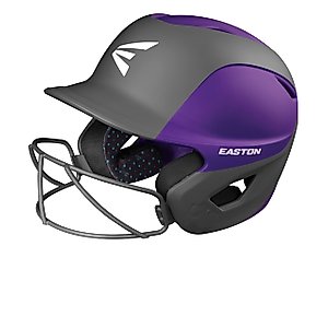 Easton | GHOST Softball Batting Helmet | Two-Tone Matt Purple/Charcoal | Medium/Large
