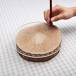 300mm /11.8inch Round Center Finder Compass for Wood Turners Lathe Work Clear Acrylic Drawing Circles Diameter