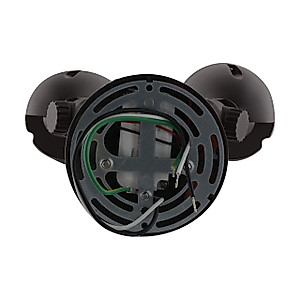 Satco (5 Pack) Part Number [65/718]; Die-Cast Aluminum Home-Garden and Backyard Outdoor Fixture; Bullet Head Security Flood Lights; Led Security Light; Dual Head; Bronze; 4000K